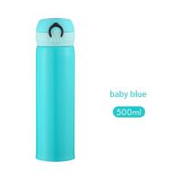 China Custom Stainless Steel Thermos 400ml 500ml Leakproof Vacuum Water Bottle Portable Outdoor for sale