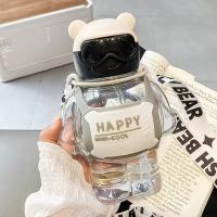 China Stocked Large Capacity Water Bottle WITH ROPE and Cute Bears Design for Students for sale