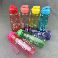 China 500ml PET Sports Water Bottle BPA Free Leakproof Cap Clear Custom Color 22cm for sale