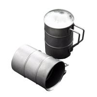 China 304 Stainless Steel Beer Mug 380ml Portable Water Bottle with Handle Minimalist Design for sale