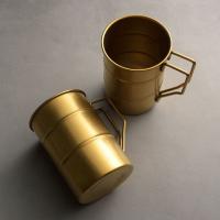 China 304 Stainless Steel Beer Mug 380ml Portable Water Bottle with Handle Minimalist Design for sale