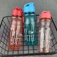China 10 Colors Unisex Classic School Clear Plastic Water Bottles for Camping PC Gradient for sale