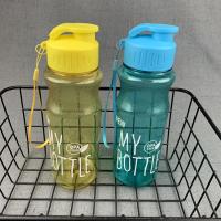 China 10 Colors Unisex Classic School Clear Plastic Water Bottles for Camping PC Gradient for sale