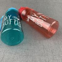 China 10 Colors Unisex Classic School Clear Plastic Water Bottles for Camping PC Gradient for sale