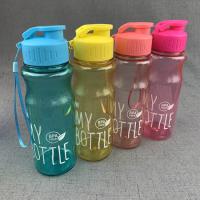 China 10 Colors Unisex Classic School Clear Plastic Water Bottles for Camping PC Gradient for sale