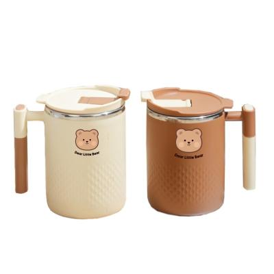 China 304 Stainless Steel Vacuum Water Cup 450ml Leakproof Insulated Coffee Mug for Students for sale