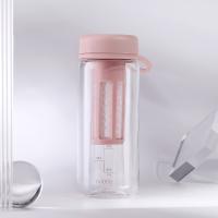 China BPA Free Tritan Plastic Water Bottle 450ml 600ml Portable Clear with Scale for Gym for sale