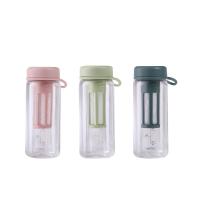 China Leak Proof Plastic Drink Bottle 450ml 600ml Portable Outdoor Cup with Infuser for sale