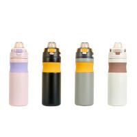 China 316 Stainless Steel 580ml Vacuum Insulated Sports Water Bottle with Straw for Outdoor Student for sale