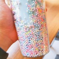 China 550ml Double Wall Plastic Tumbler BPA Free Insulated Travel Cup with Glitter for sale