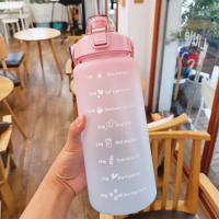 China Progressive Color 2000ml Large Capacity Water Bottle with Lid for Outdoor Sports Fitness for sale