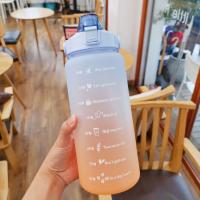 China Progressive Color 2000ml Large Capacity Water Bottle with Lid for Outdoor Sports Fitness for sale