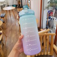 China Progressive Color 2000ml Large Capacity Water Bottle with Lid for Outdoor Sports Fitness for sale