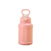 China 700ml Stainless Steel Vacuum Thermos Cup with Straw for Outdoor Sports Insulated Water Bottle for sale