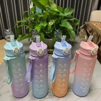 China BPA Free Tritan Gradient Sport Water Bottle Set 1000ml 1500ml 2000ml for Gym Travel for sale