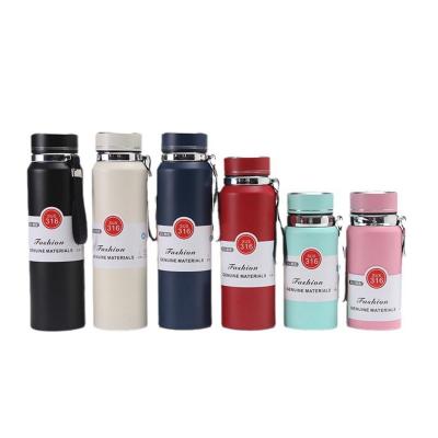 China Double Wall Stainless Steel Insulated Water Bottle 600ml 800ml 1000ml for sale