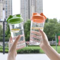 China Stocked Protein Powder Portable Shake Cup with Direct Drinking Method and Metal Ball for sale