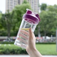 China Stocked Protein Powder Portable Shake Cup with Direct Drinking Method and Metal Ball for sale