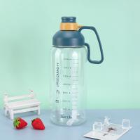 China Large Capacity Plastic Water Bottle 1800ml with Straw for Outdoor Sports Travel Camping for sale
