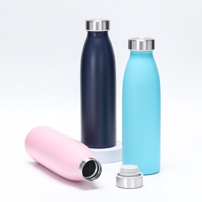 China Straight Cup Multi-color Pattern Custom Outdoor Portable Double-wall Thermos Vacuum Water Bottle for sale