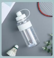 China BPA Free Tritan Plastic Water Bottle 1000ml with Time Marker Motivational Gym Sport for sale