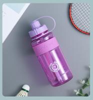 China BPA Free Tritan Plastic Water Bottle 1000ml with Time Marker Motivational Gym Sport for sale