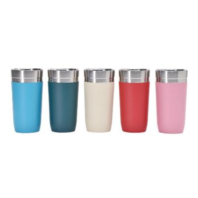 China 500ml 304 Stainless Steel Water Bottle Portable Travel Coffee Thermos Cup 16oz for sale