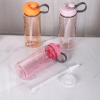 China TOUR Customized Logo Square Shaped Drink Bottle Frosted Leak-Proof Plastic Square Water Bottle for sale