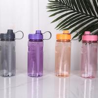 China TOUR Customized Logo Square Shaped Drink Bottle Frosted Leak-Proof Plastic Square Water Bottle for sale