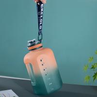 China Custom Logo 1.6L 2.2L Plastic Water Bottle for Gym Sports Travel Outdoor Camping for sale