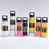 China Custom 36oz Thermos Bottle Double Wall Stainless Steel Hot Water Cup Leak Proof 600ml 800ml 1100ml for sale