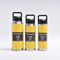 China Custom 36oz Thermos Bottle Double Wall Stainless Steel Hot Water Cup Leak Proof 600ml 800ml 1100ml for sale