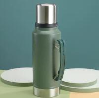 China 1000ml 1400ml Stainless Steel Vacuum Insulated Water Bottle Leakproof Thermos for Outdoor Climbing Camping for sale