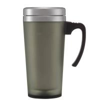 China 16oz Insulated Stainless Steel Travel Mug with Handle for Outdoor Sports for sale