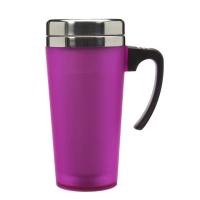 China 16oz Insulated Stainless Steel Travel Mug with Handle for Outdoor Sports for sale