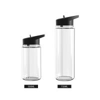 China 750ml Clear Plastic Sports Water Bottle BPA Free Eco Friendly Drinking Bottle for Hot Water for sale