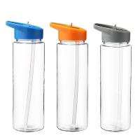 China 750ml Transparent Plastic Sports Travel Water Bottle BPA Free PP Lid Custom Color for sale