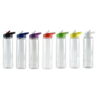 China 750ml Transparent Plastic Sports Travel Water Bottle BPA Free PP Lid Custom Color for sale