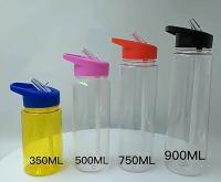 China 750ml Transparent Plastic Sports Travel Water Bottle BPA Free PP Lid Custom Color for sale