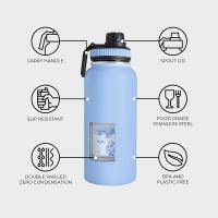 China 32oz 304 Stainless Steel Double Wall Insulated Sports Water Bottle for Students for sale