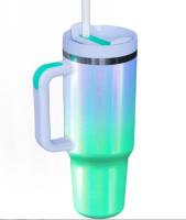 China Custom Color 40oz Stainless Steel Travel Tumbler with Handle for On-the-Go for sale