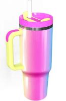 China Custom Color 40oz Stainless Steel Travel Tumbler with Handle for On-the-Go for sale