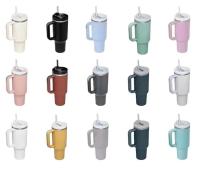 China Custom Color 40oz Stainless Steel Travel Tumbler with Handle for On-the-Go for sale