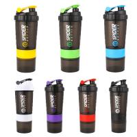 China 500ml BPA Free Plastic Protein Shaker Bottle with Mixer and Glitter Design for sale