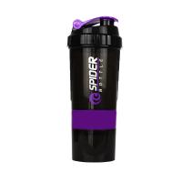 China 500ml BPA Free Plastic Protein Shaker Bottle with Mixer and Glitter Design for sale