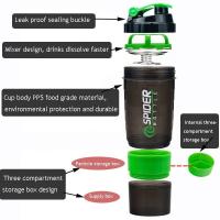 China 500ml BPA Free Custom Logo PP Shaker Bottle with Mixing Ball for Fitness Gym Sports for sale