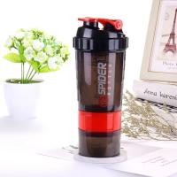 China 500ml BPA Free Custom Logo PP Shaker Bottle with Mixing Ball for Fitness Gym Sports for sale