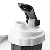 China 500ml Plastic Protein Shaker Bottle with Mixing Ball for Outdoor Fitness Sports Gym for sale
