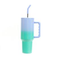China EU Standard Custom Logo 40 oz Stainless Steel Sports Water Bottle with Handle and Straw for sale