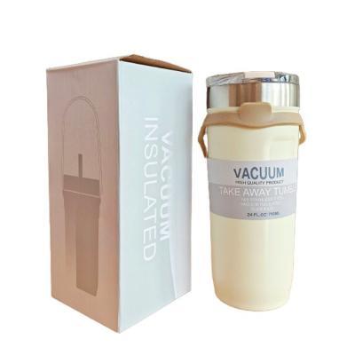 China Custom Stainless Steel Insulated Travel Mug 550ml 710ml Portable Outdoor Coffee Tumbler for sale